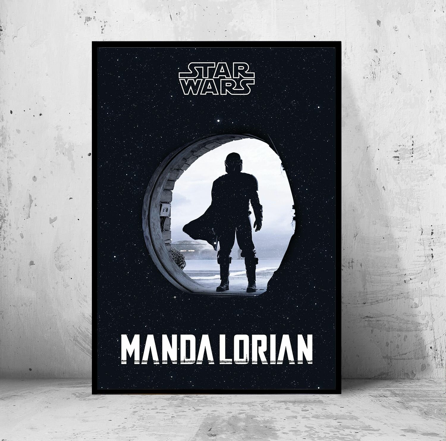 Плакат, постер the Mandalorian (Мандалорец, Звездные Войны, Star Wars) на бумаге, размер 21х30см