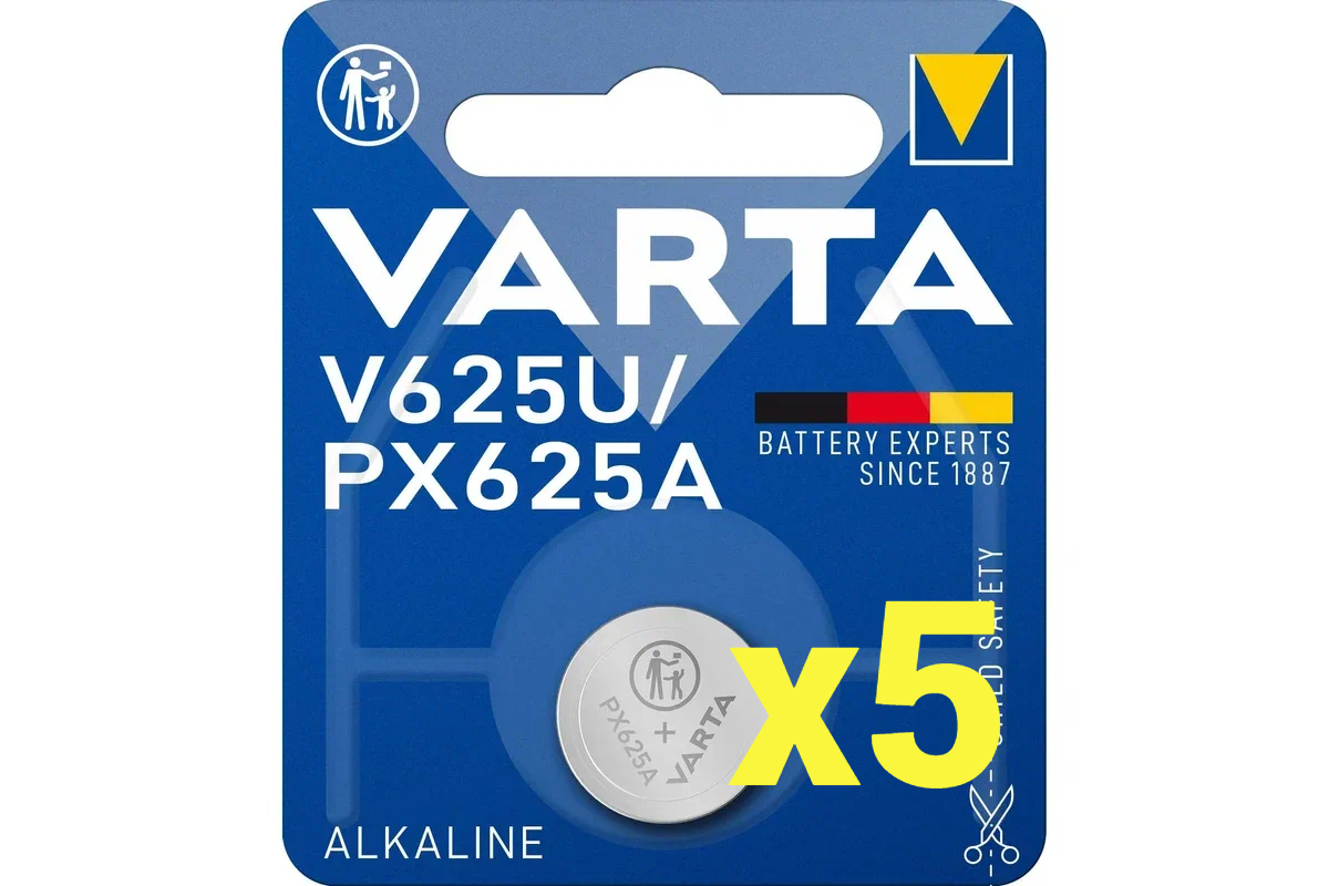 Батарейка Varta Alkaline Special V625U/LR9 , 150 mAh , ( 5 ) шт. 5 блистеров по 1 шт, 04626101401