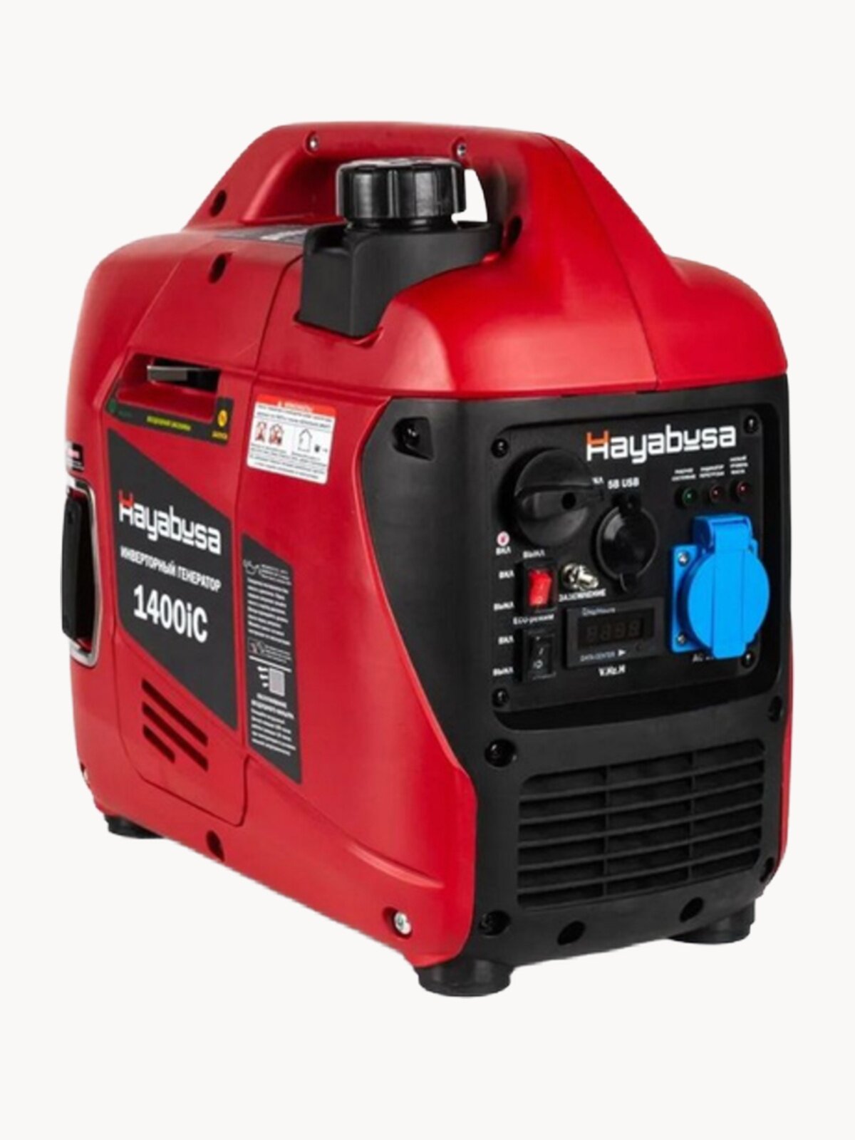 Генератор бензиновый инверторный Hayabusa 1400IS, 1400Вт, ручной старт, бесшумный