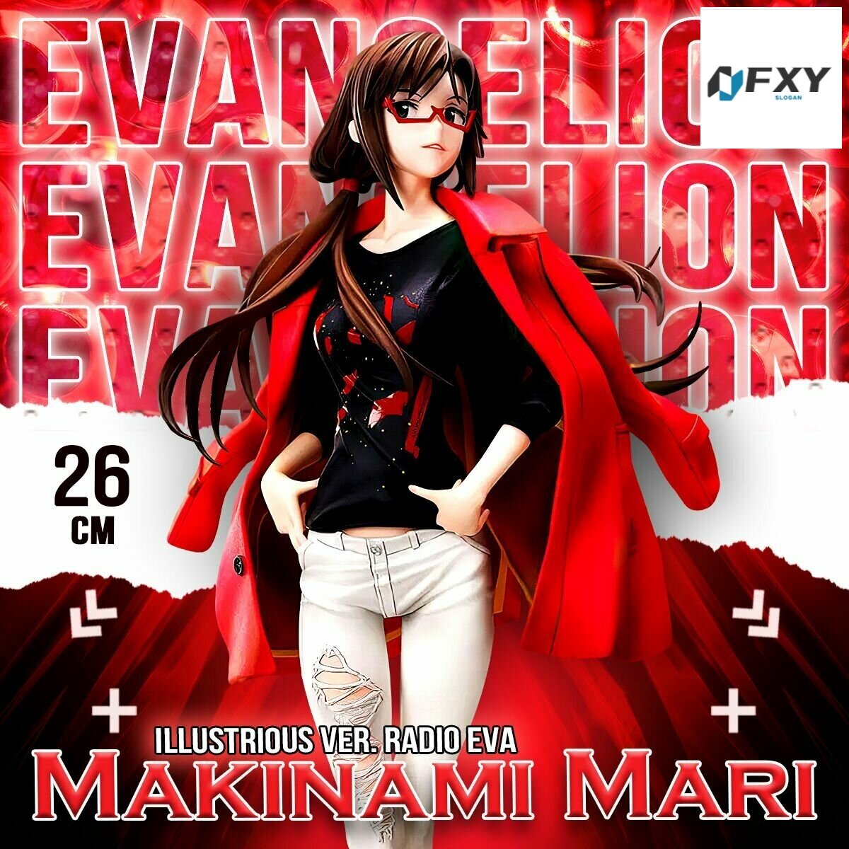 Эксклюзивная 26сантиметровая фигурка Makinami Mari Illustrious Original Color