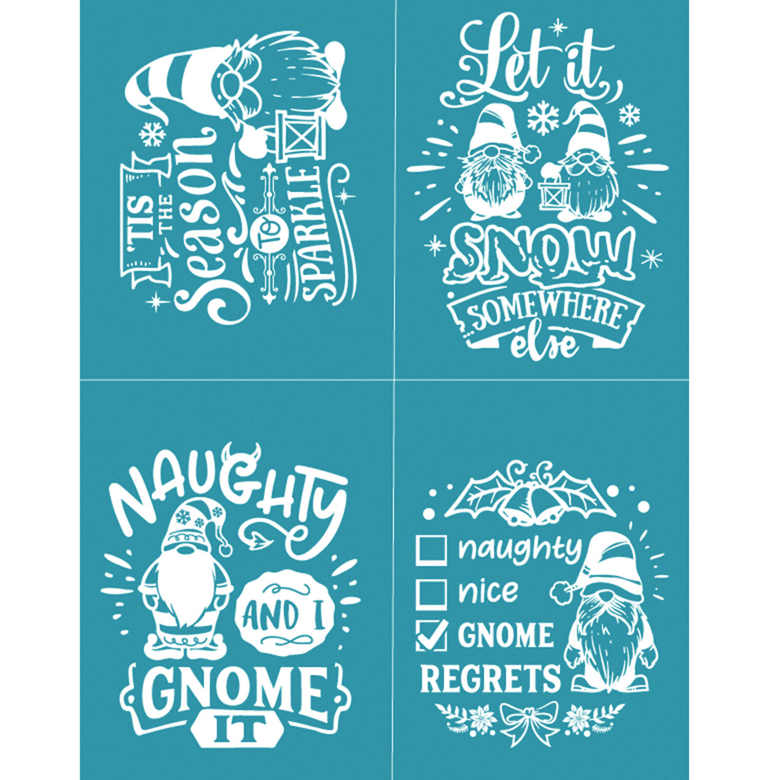 Непослушный Гном Трафарет Для Шелкотрафаретной Печати Многоразовые Трафареты Для Вывесок