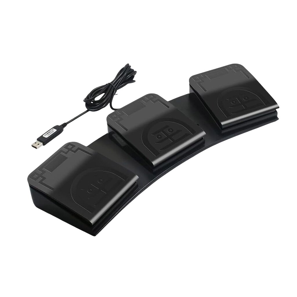 Программируемые 3-клавишные USB-ножные переключатели для клавиатур, Мыши, Ножной педали управления