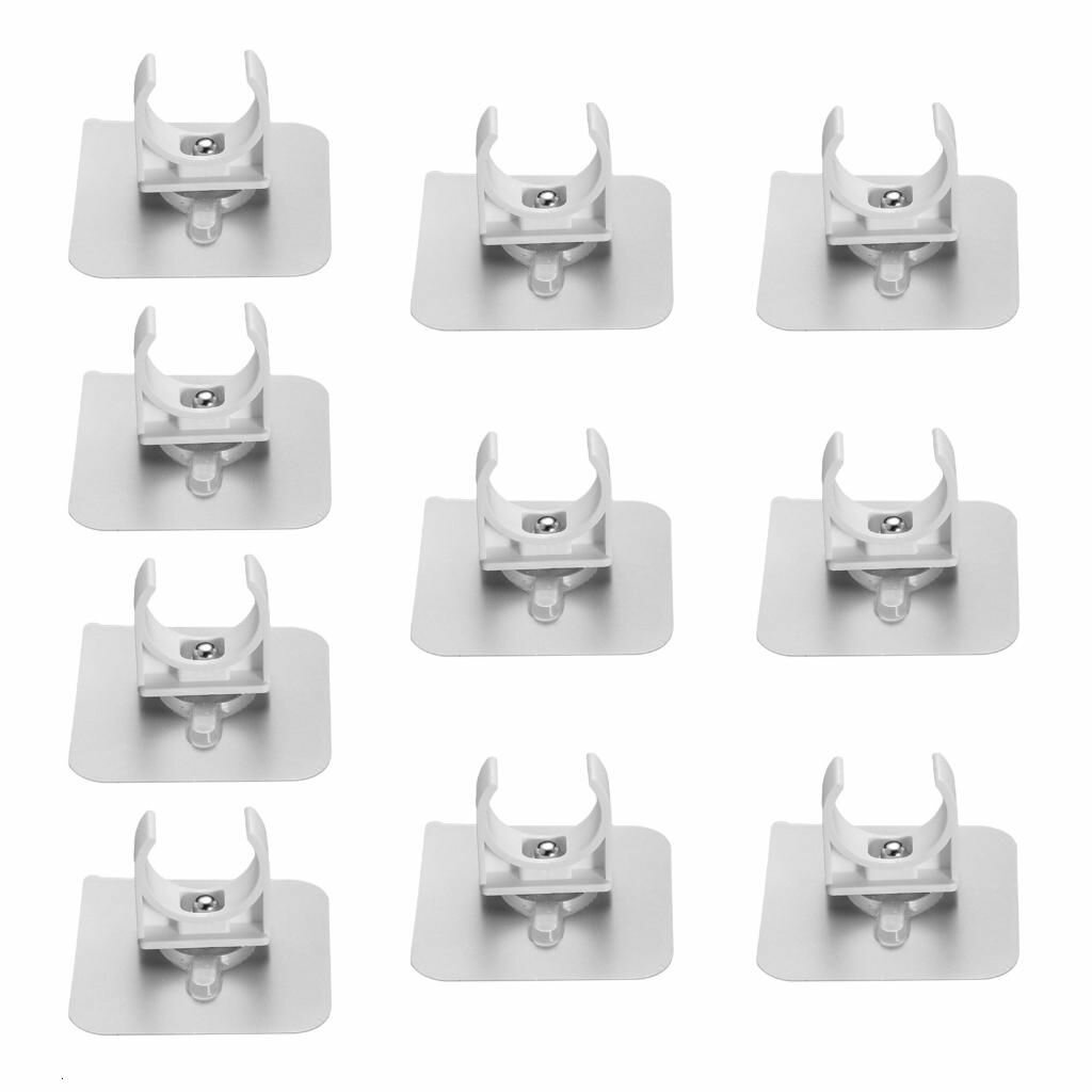 10 шт. Набор настенных держателей для труб из ПВХ для надежной и легкой установки, 25mm