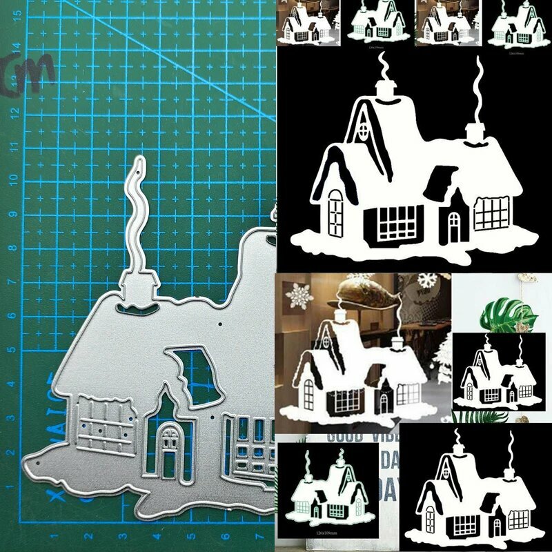 Металлическая пресс-форма для скрапбукинга серебристого цвета