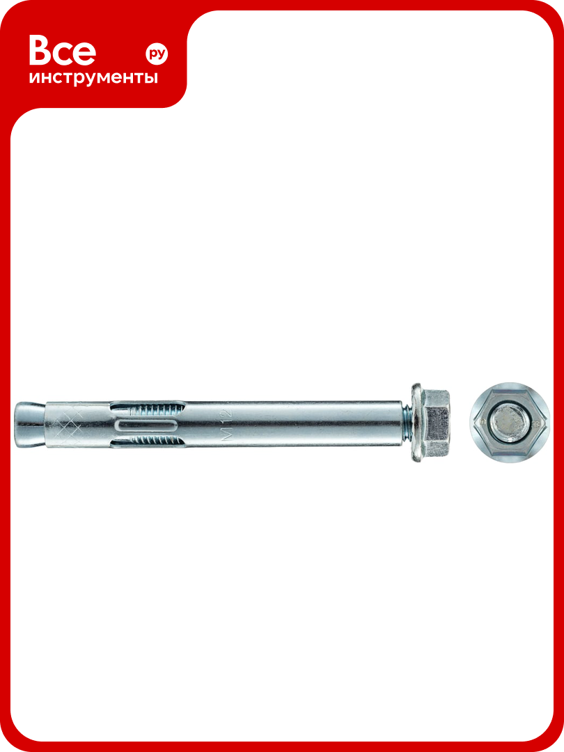 Анкерный болт с гайкой Tecfi AW ZN 12x99, 2 шт. 147628