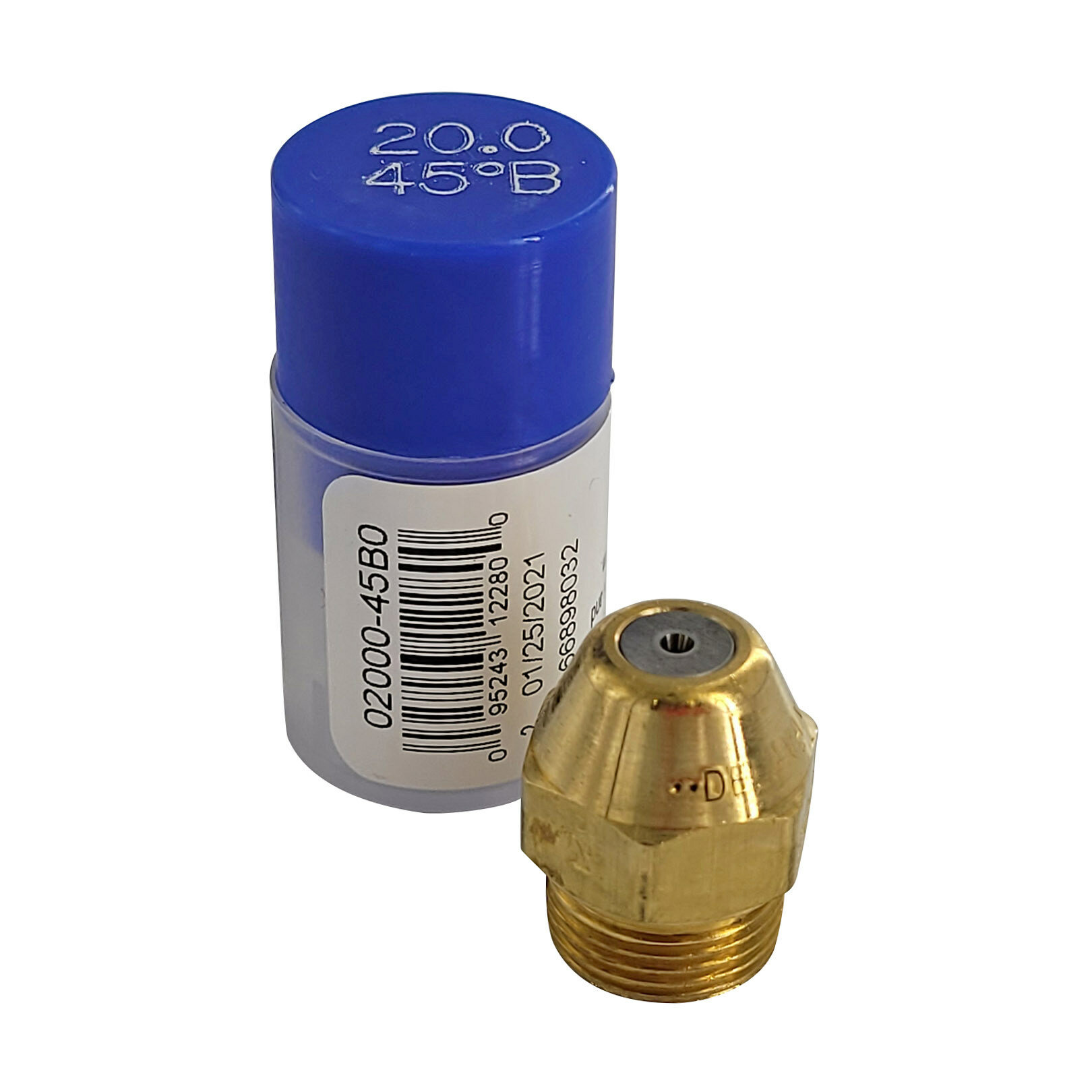 Форсунка Delavan 20.00GPH, 45B, 02000-45B0, В - образная форма распыла, угол распыла 45 градусов, для дизеля — фото 1