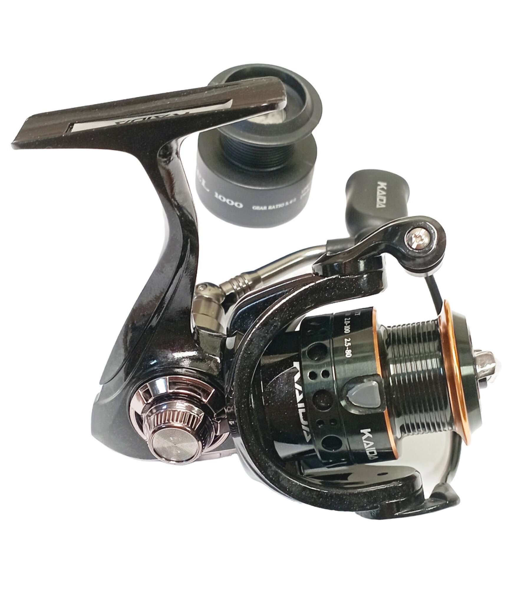 Катушка Kaida Rezel, безынерционная, лесоёмкость 0.35-170/0.40-150/0.5-125 м