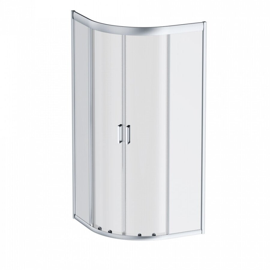 Душевое ограждение AM.PM W90G-401-100WT Gem 100х100 стекло прозрачное, профиль матовое серебо, без поддона