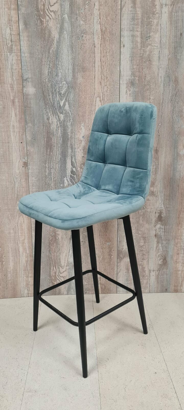 Стул полубарный Лофт ARSCOMGROUP голубой