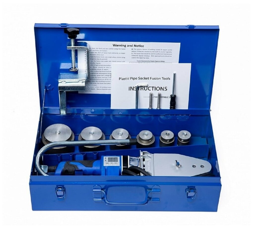 Раструбный сварочный аппарат ROTORICA Rocket Welder 63 Blue серия Top RT.3111263, электронное управление температурой