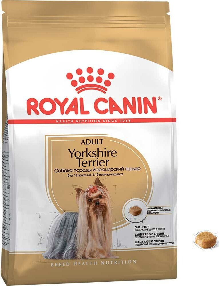Сухой корм royal canin для собак породы йоркширский терьер breed health nutrition yorkshire terrier adult 3кг
