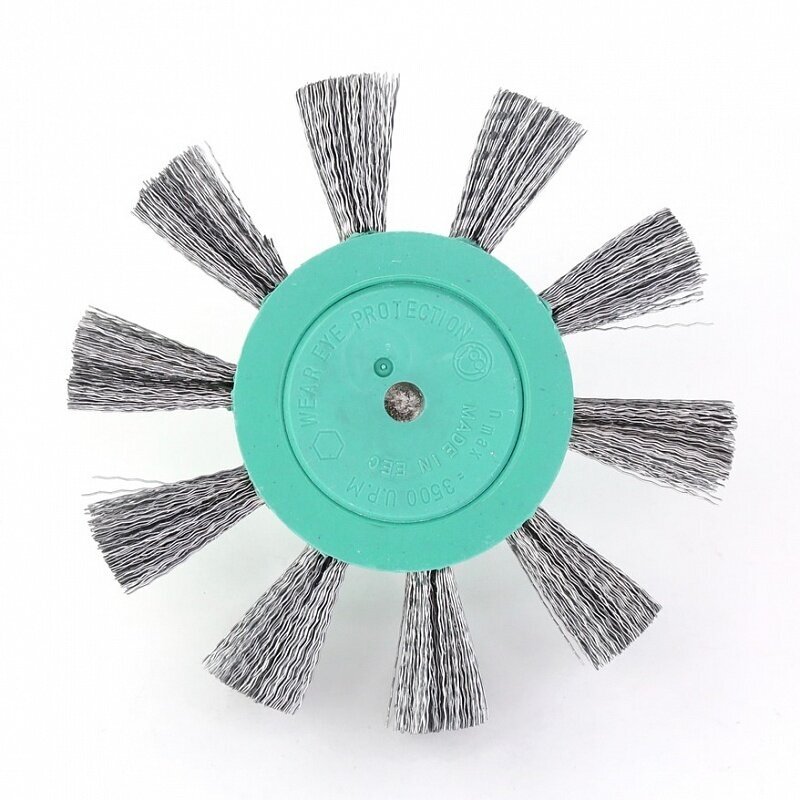 №401.132-0004 Щетка дисковая Д100*23 с хв-м д6, ворс гофр оцинк-я сталь 0,30 (код 1-145)