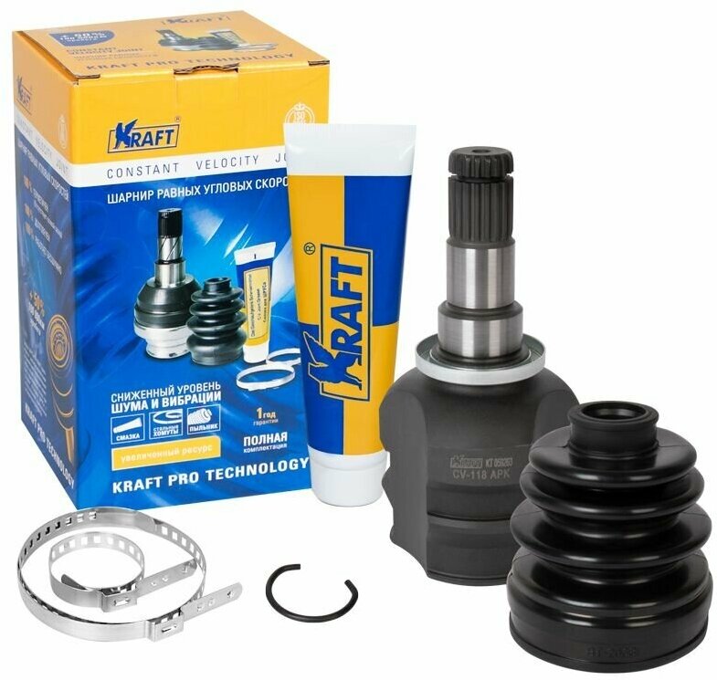 ШРУС внутренний Toyota Auris/Тойота Аурис (07-12), Avensis/Авенсис (03-08) KRAFT KT 059263