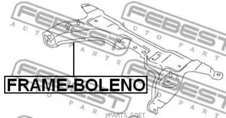 FEBEST FRAME-BOLENO подрамник передний (SUZUKI BALENO/ESTEEM SY413/SY415/SY416/SY418/SY419 1995-2001) FEBEST ()