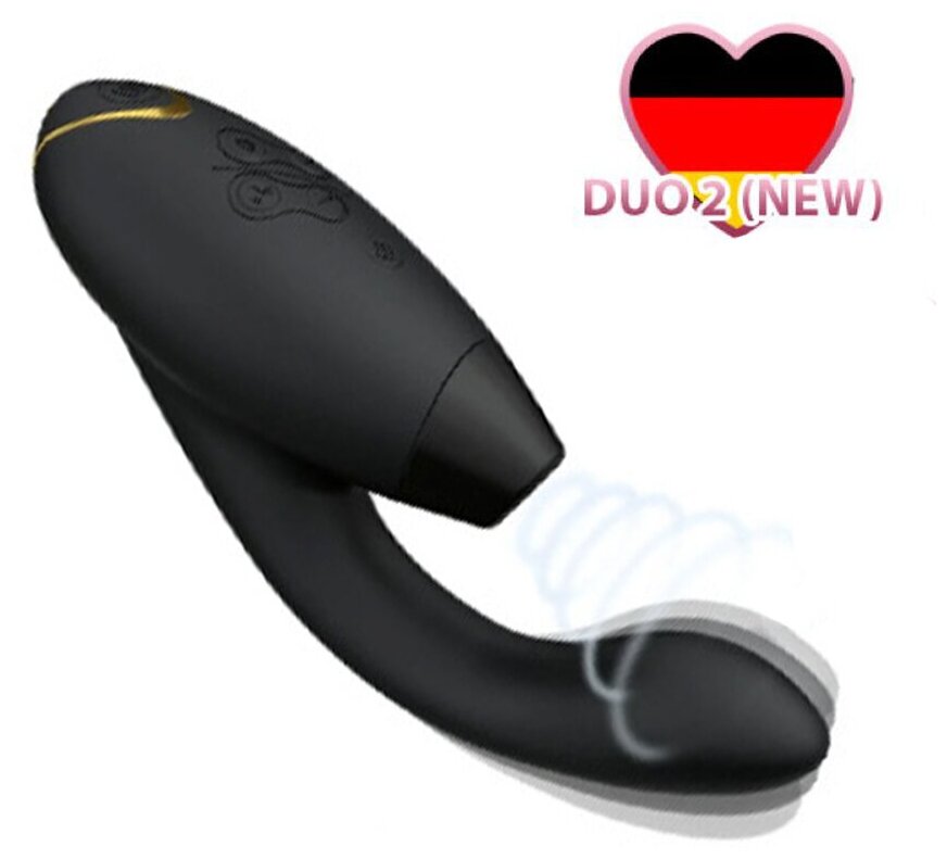 Womanizer Стимулятор клиторальный Duo 2, black (обновленная версия)