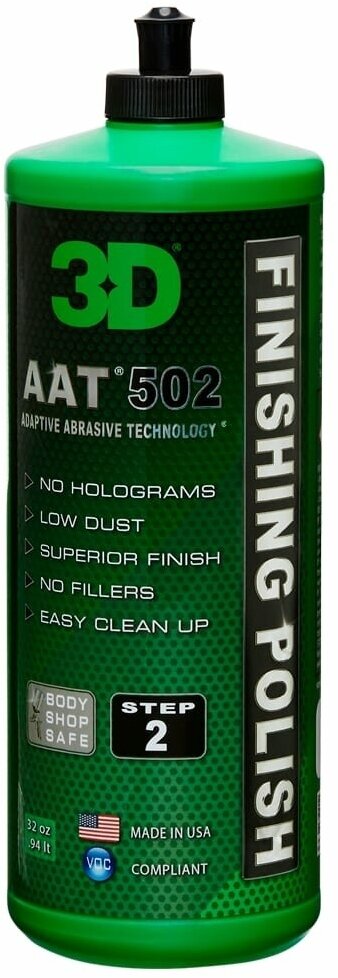 3D AAT 502 Finishing Polish финишная полировальная паста, 940мл