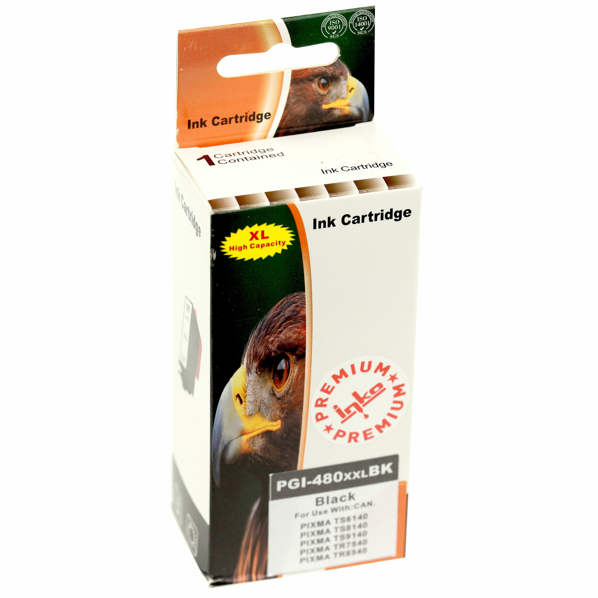 Картридж для Canon PIXMA TS704, TS6140, TS6240, TS6340, TS8140, TS8240, TS8340, TS9140, TS9540, TS9541C, TR7540, TR8540 (PGI-480PGBK XXL)