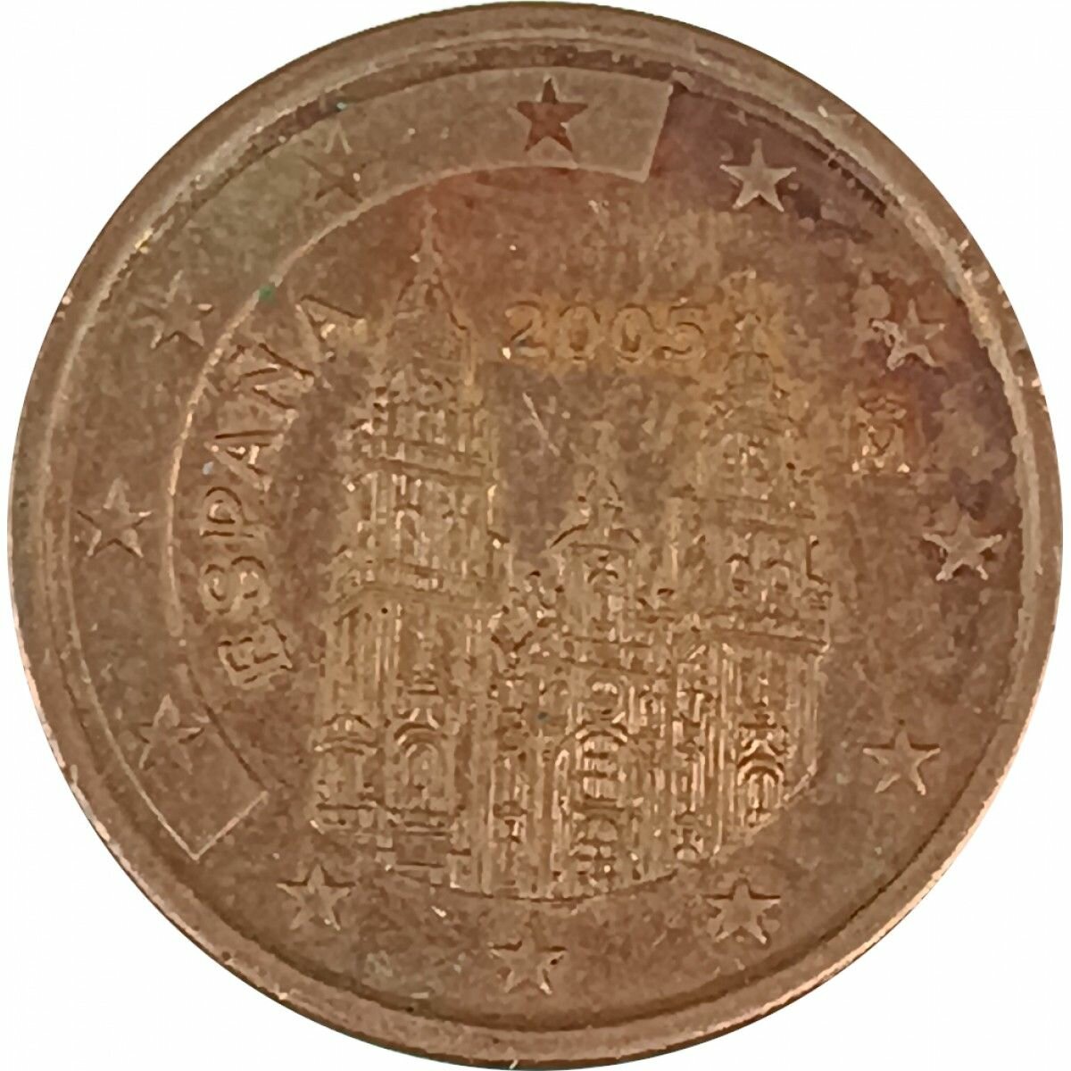 5 евроцентов 2005 Испания из оборота