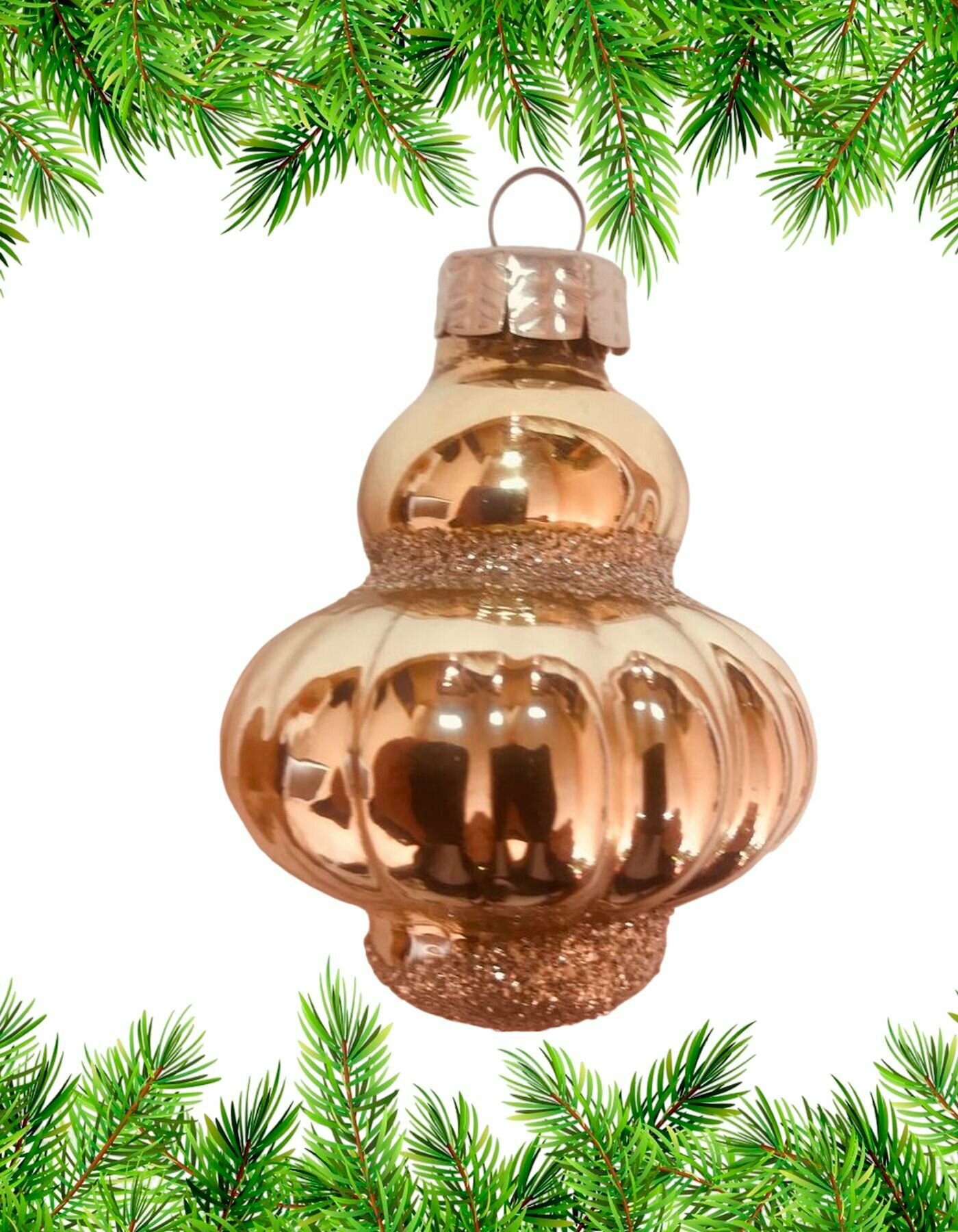 Игрушка на елку Подвеска-лампа 7см Винтаж из СССР