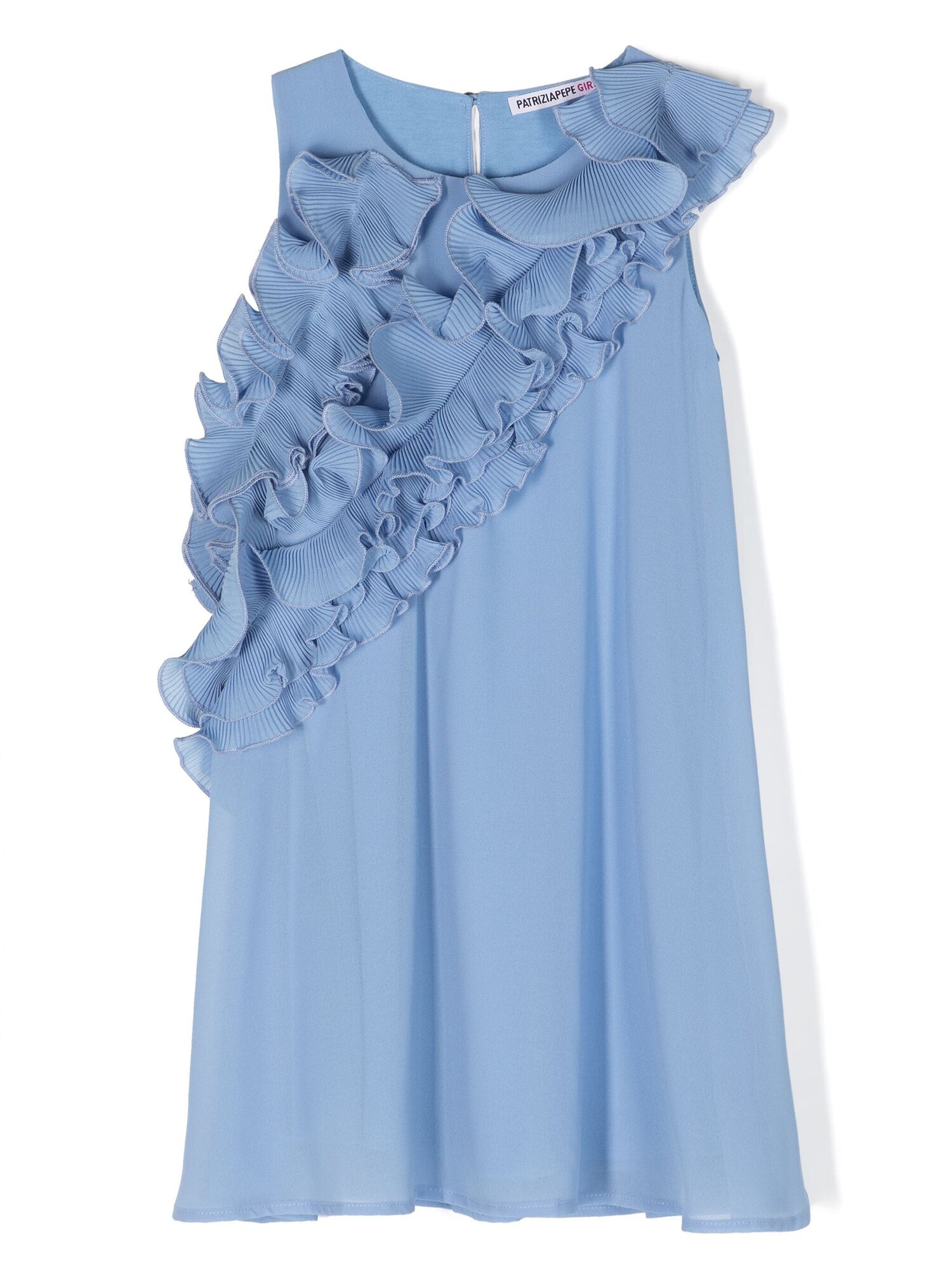 Платье Креповое платье с оборками