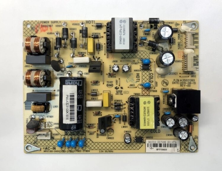 Блок питания 35021365 Rev-00 для DEXP U43D9100AK