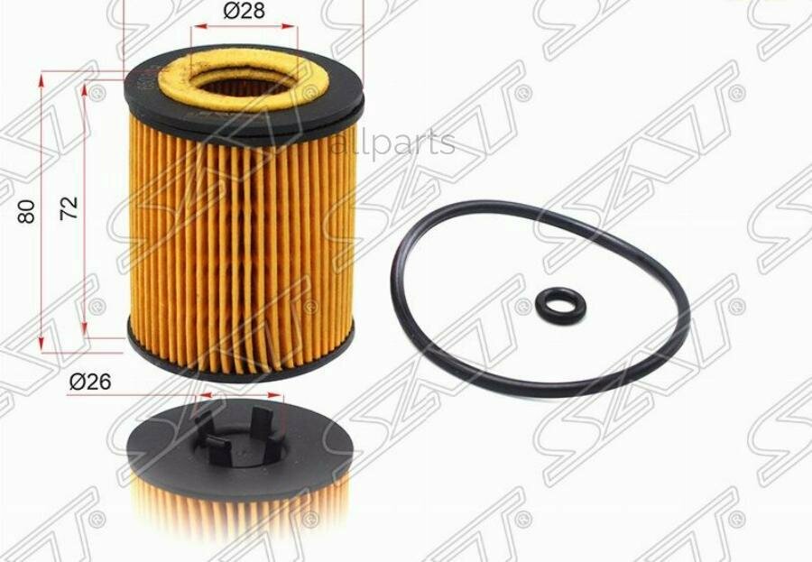 SAT ST-0650308 Фильтр масляный Opel Astra 98-09 / Corsa 00-06