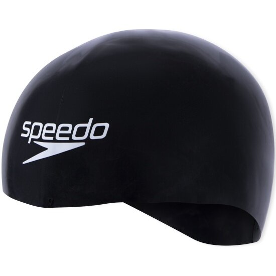 Шапочка для плавания Speedo 8-082163503-3503 полиамидовая FASTSKIN CAP AU BLACK/WHITE чёрный/белый, размер S