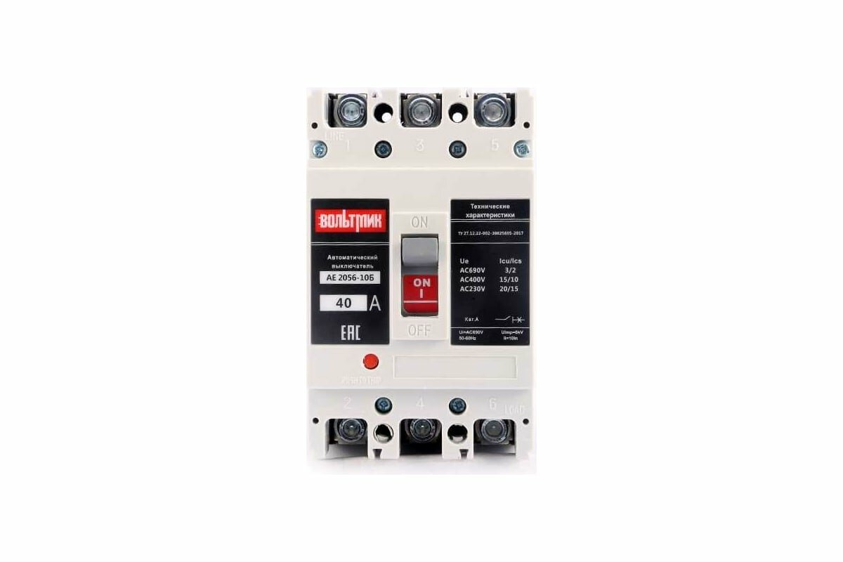 ВТМ (S) Авт. выключатель АЕ 2056-10Б, 50A, напряжение 230В, ВТМ00022341