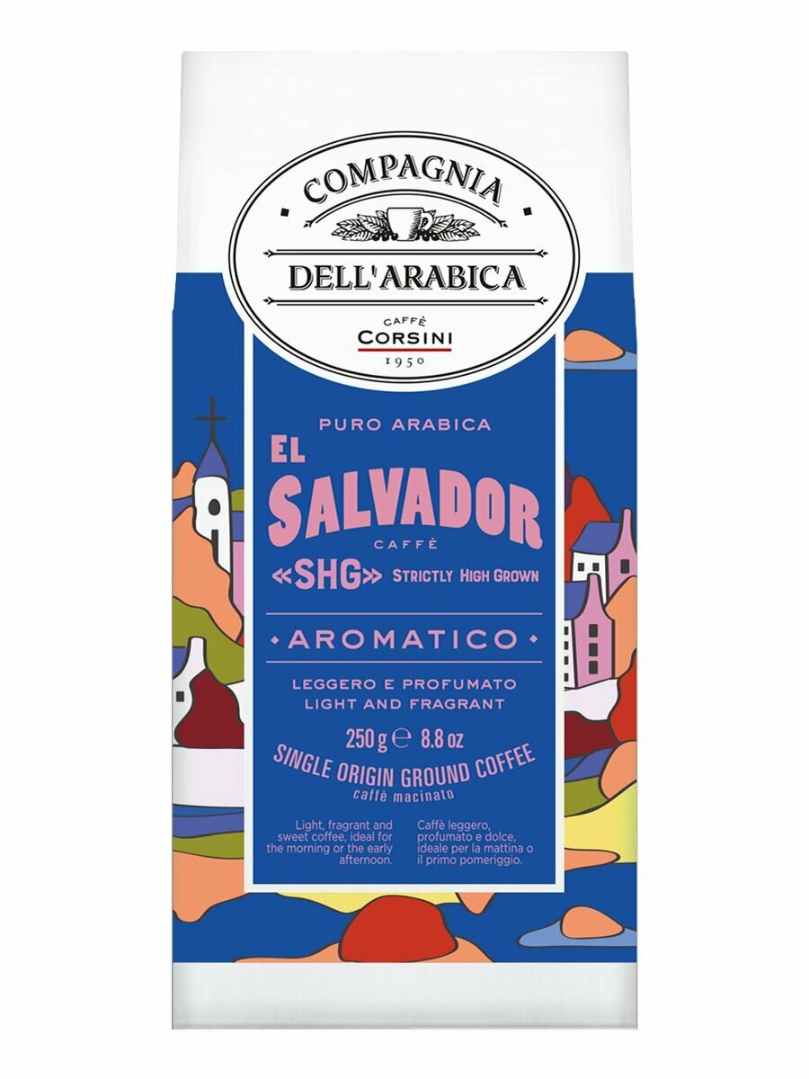 Кофе молотый Compagnia Dell'Arabica El Salvador "SHG" 250г, арабика
