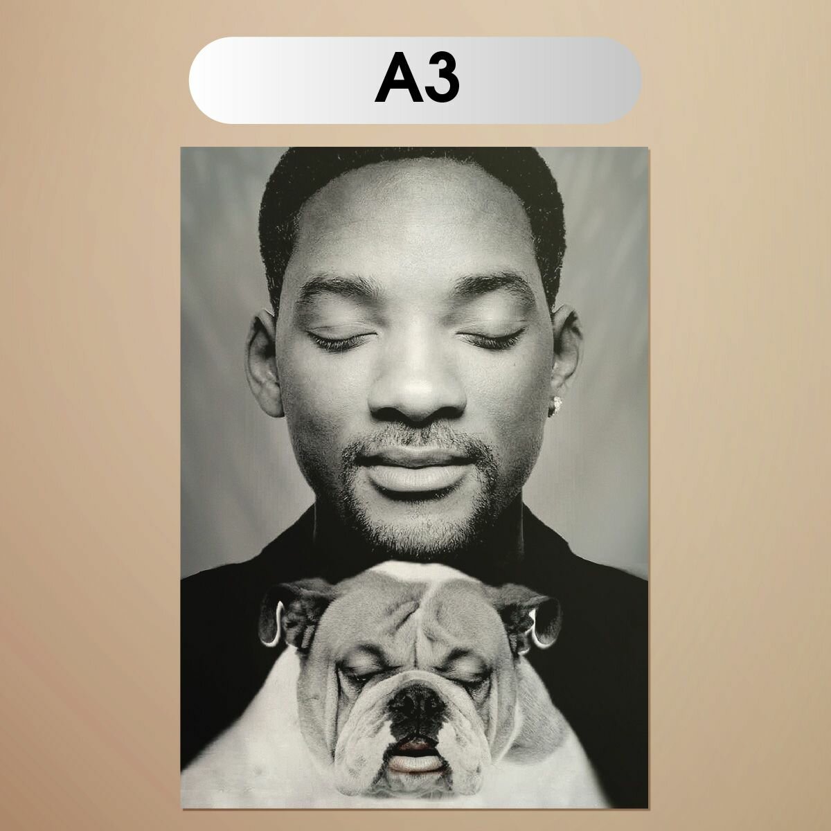 Постер. Серия Звезды кино. Уилл Смит. Формат А3.