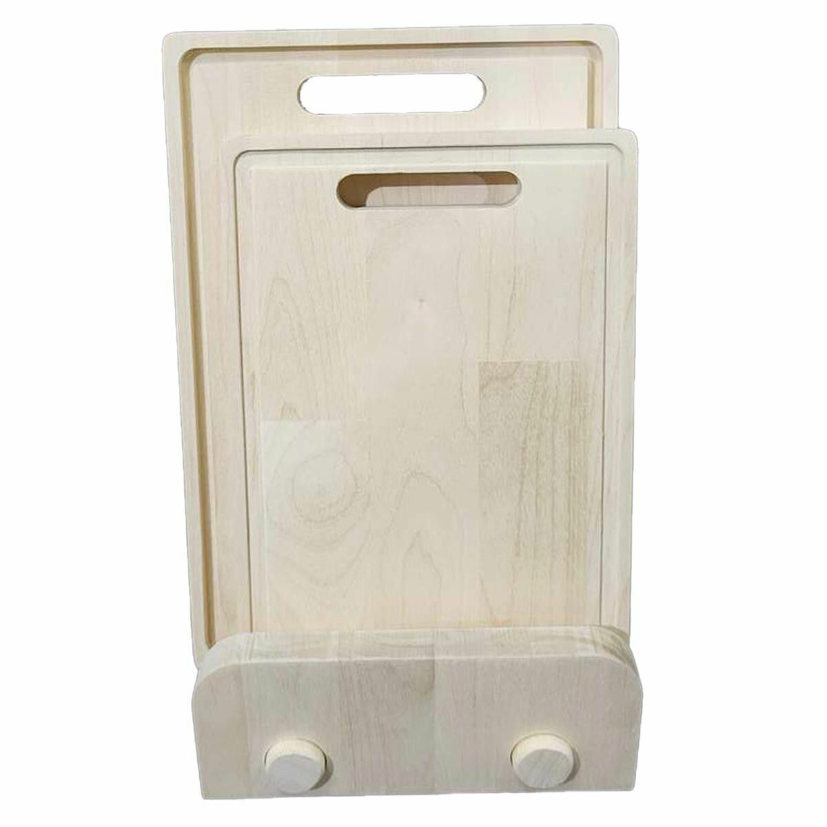 371911 Набор разделочных досок 1,8 см, массив березы, 2 шт: 18х26, 20х30 см, на подставке