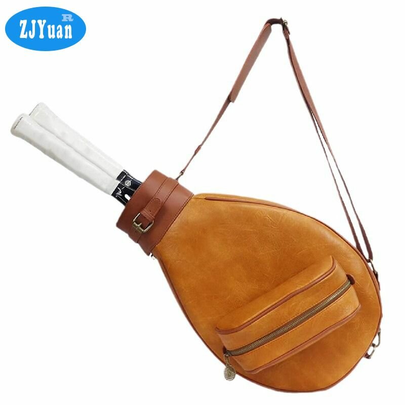 Спортивная сумка ZJYuan из кожаной теннисной сумки и набора ракеток для бадминтона