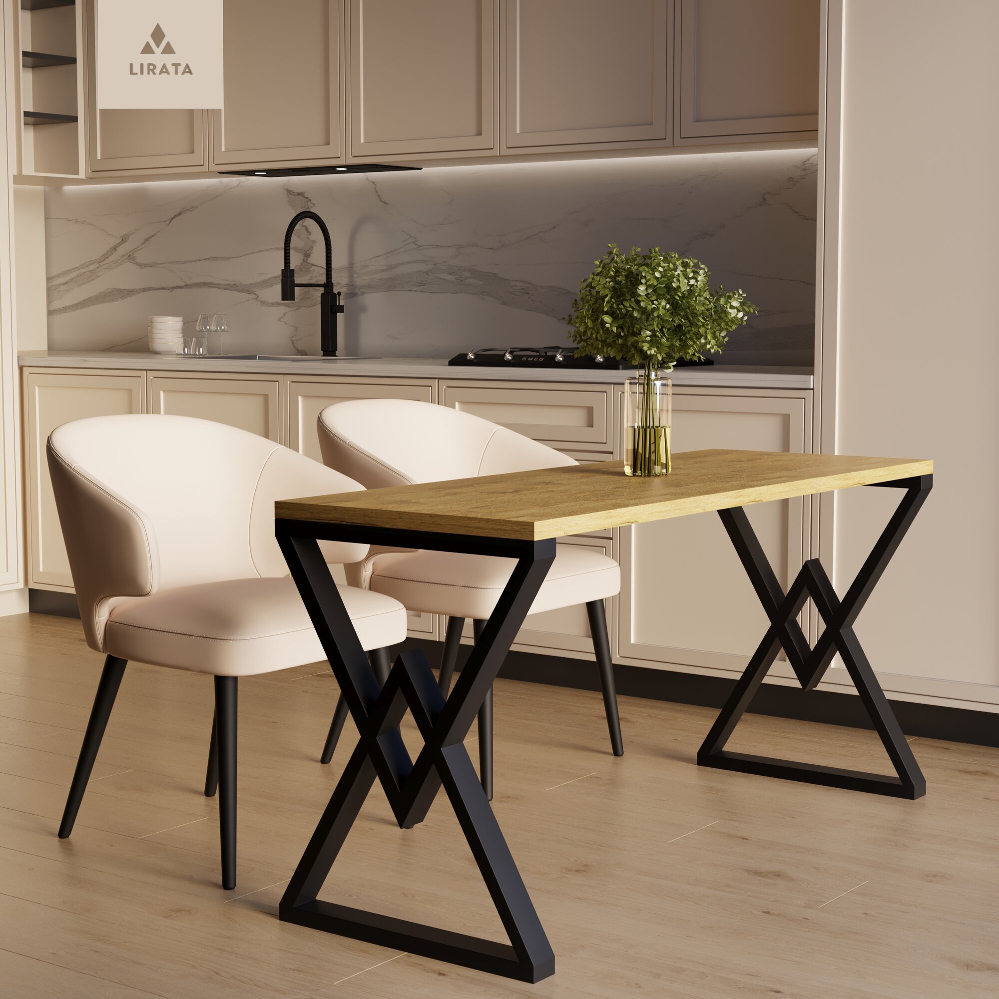 Подстолье "Лофт", ножки для стола, металлические L24