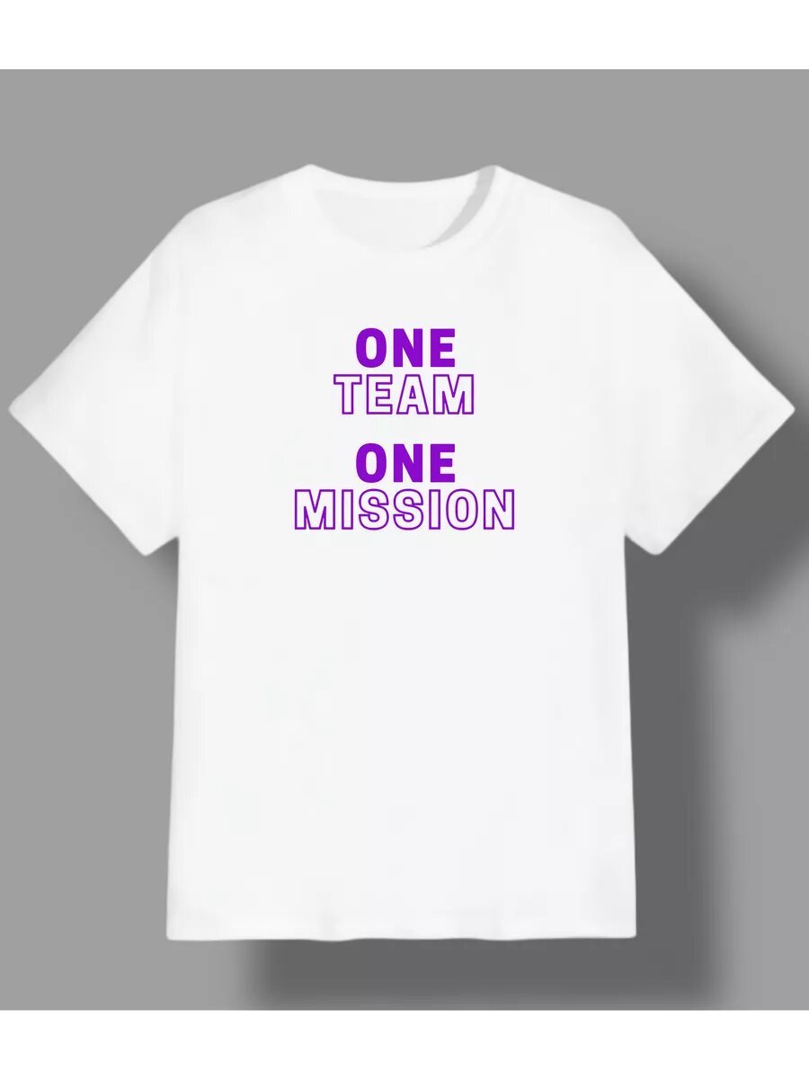 Футболка one team, one mission