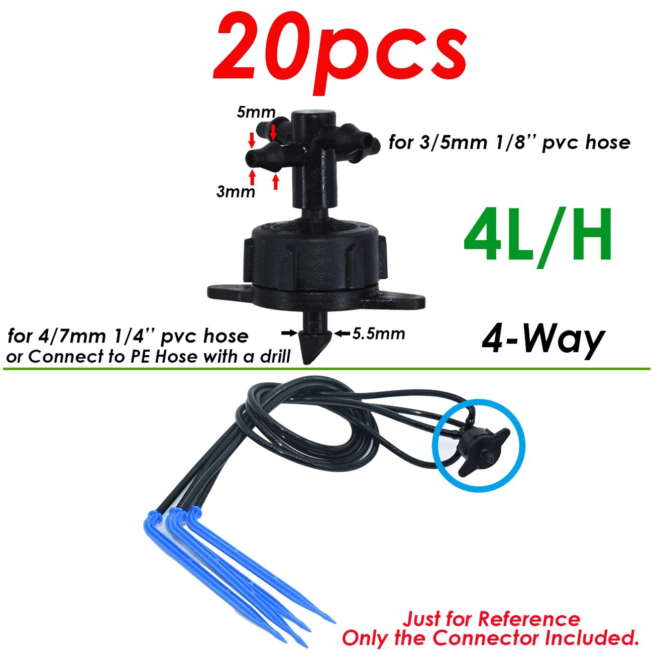 KESLA Разбрызгиватель для капельного орошения Синий, B-20PCS