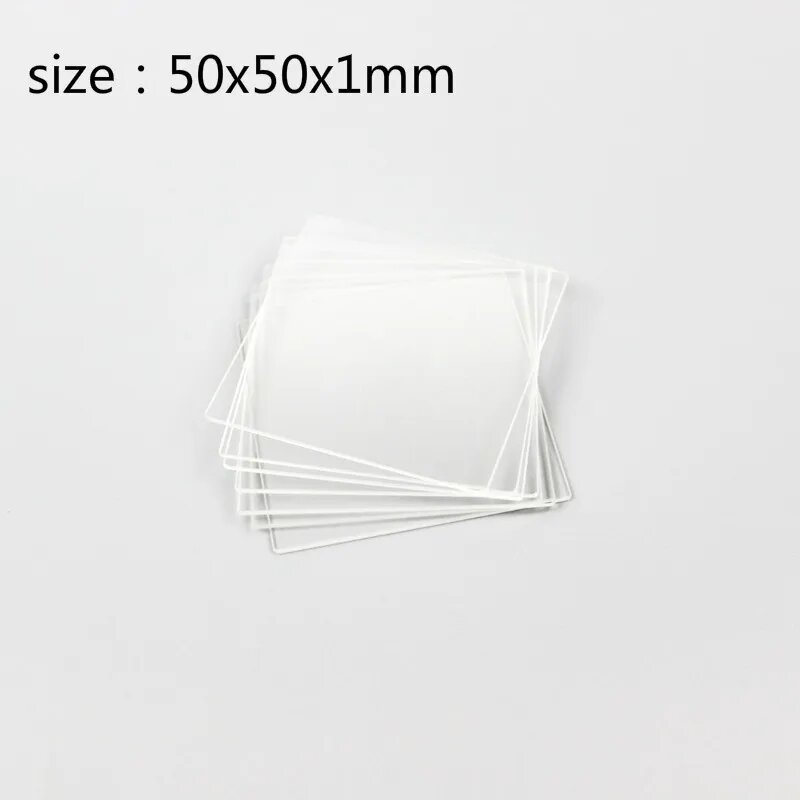 Кварцевое стекло 50x50x1 мм
