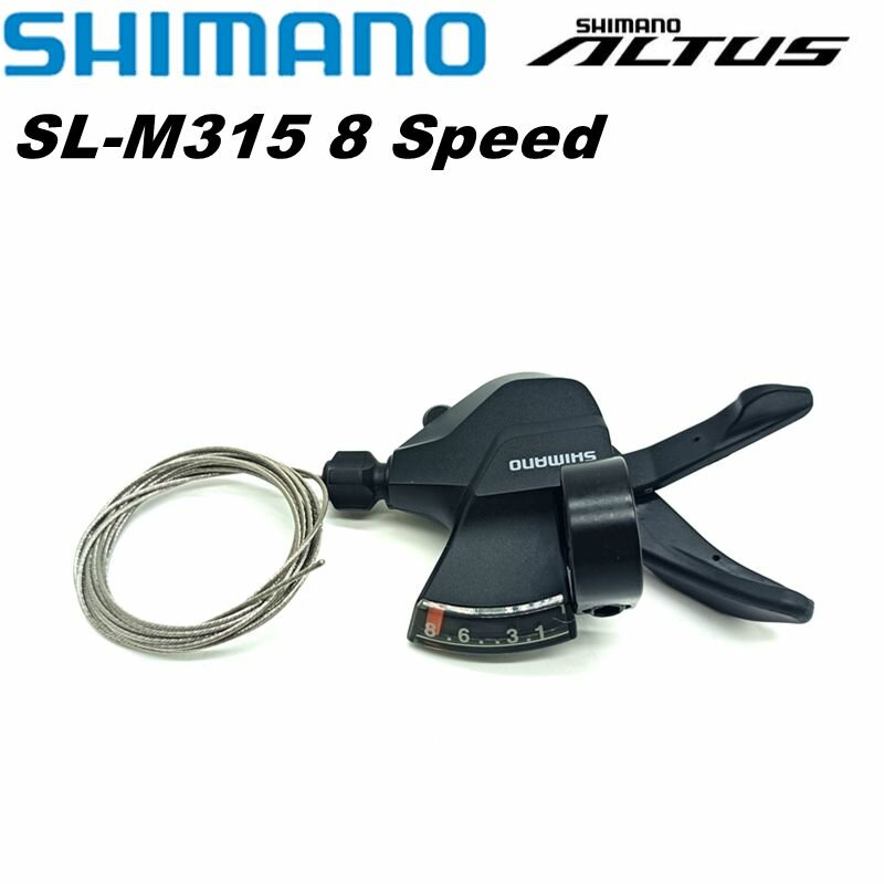 Манетка (Шифтер) Shimano Altus SL-M315, 8 скоростей, правая, трос 205 см, Мото-Вело