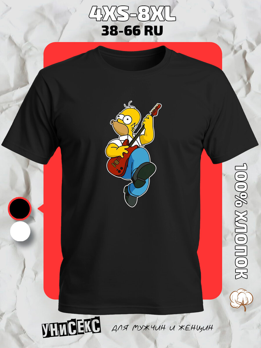 Футболка с принтом Симпсоны Гомер