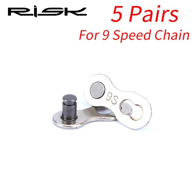 Соединитель цепи для велосипеда RISK 9 Speed (5 пар)
