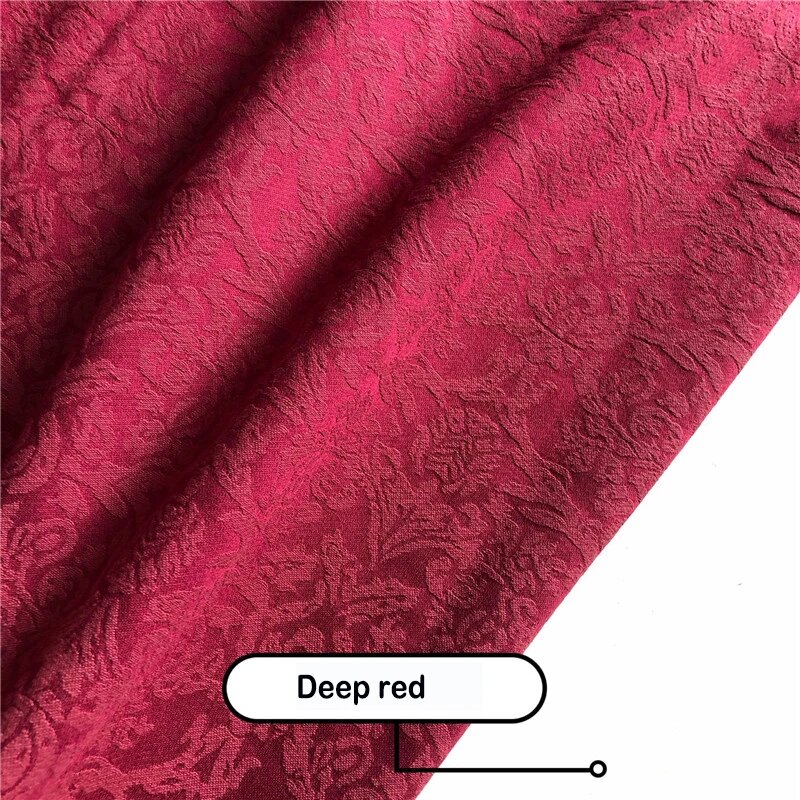 Жаккардовая ткань Deep red, 1х1,45 м