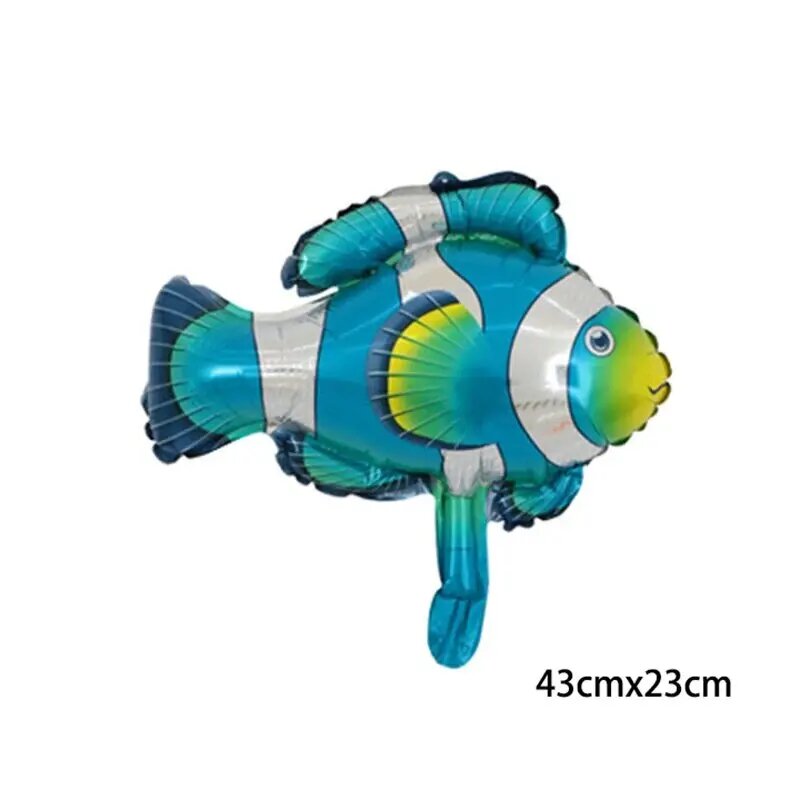 Фольгированный шар-рыбка клоун, 43x23 см, mini fish A