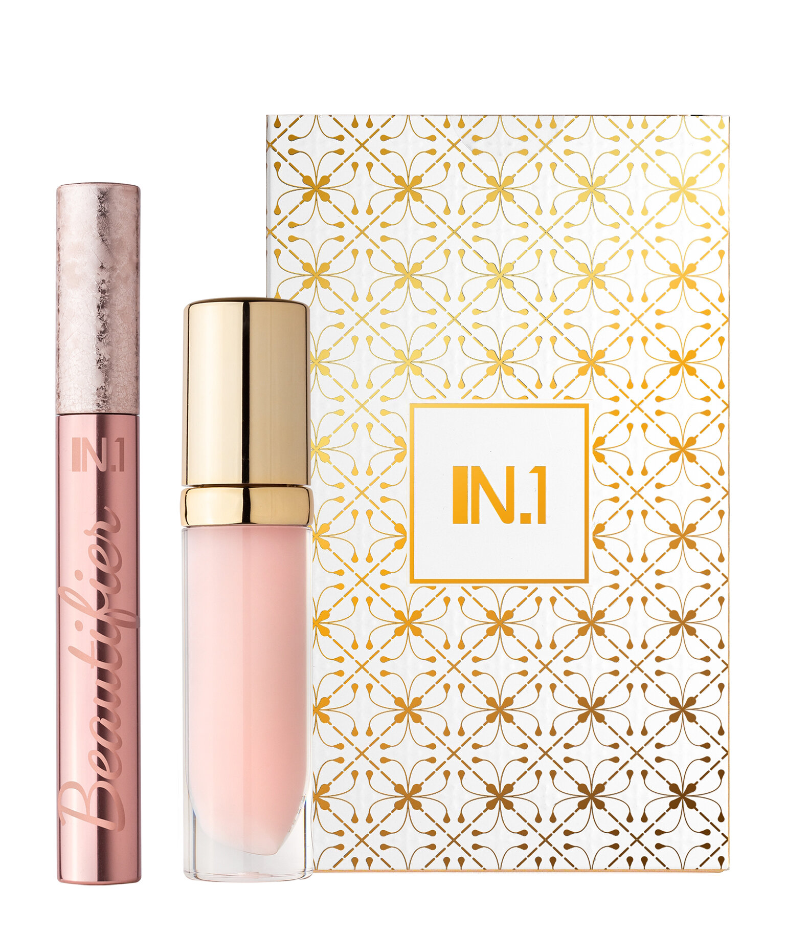 N.1 Набор (Тушь для ресниц Beautifier 8 мл, черная + Масло для губ Beauty Lip oil 5 мл)