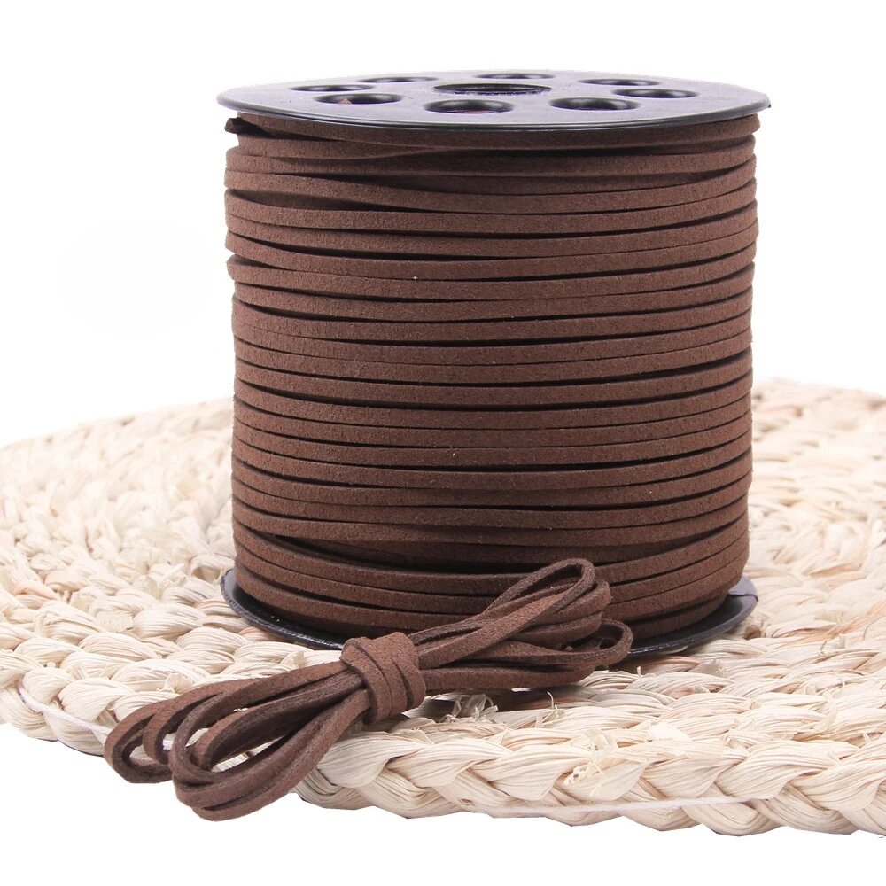 10 м/лот, 2,5 мм, шнур из искусственной замши, кожаный шнурок, нить ручной работы для Коричневый, 4