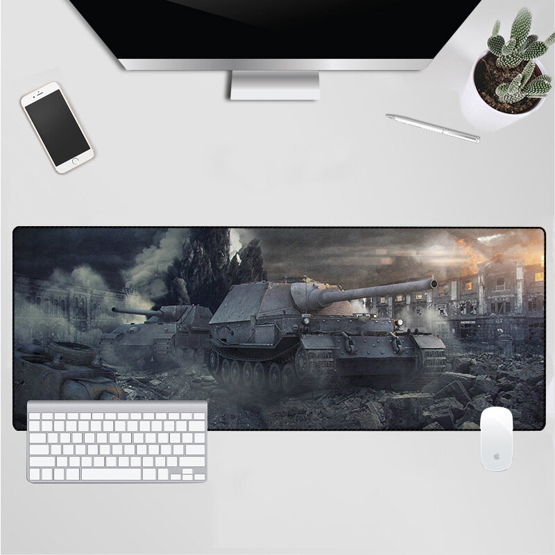 Игровой коврик "Танковые войны", нескользящий, утолщенный, резина, 1000x500x3 мм