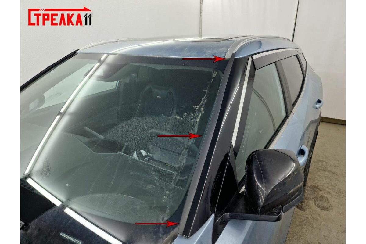 GEELY CITYRAY 2024-н. в. - Водосток (дефлектор) лобового стекла