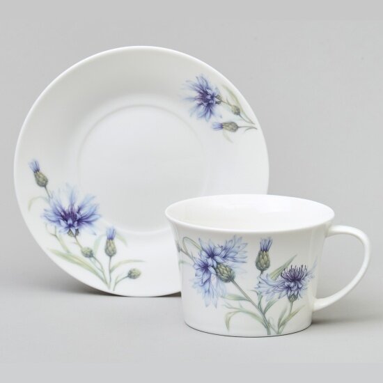 Чайная пара Lefard "васильки" 250 мл.