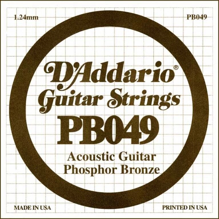 Струна для акустической гитары .049 DAddario PB049