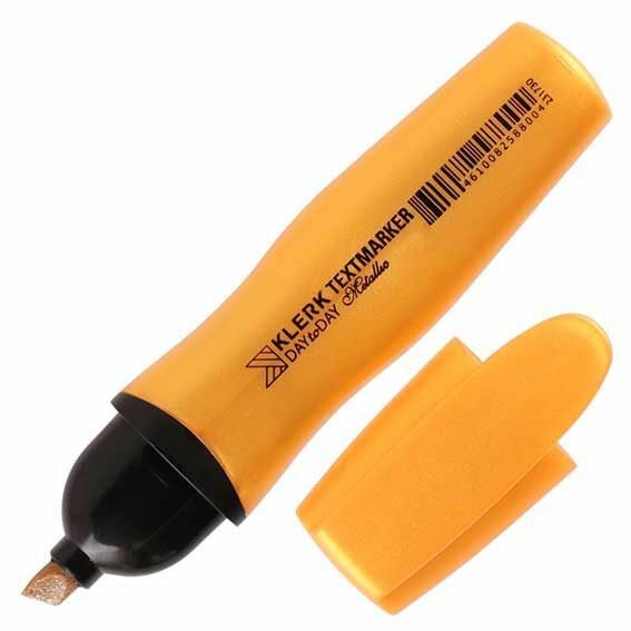 Текстмаркер KLERK "Day to Day", Metallic, золотистый, 1-5 мм (231730)