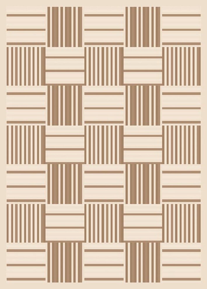 Ковер, Овал, Бежевый, Коричневый, Геометрический, Минимализм, на пол, в гостиную, спальню, в ассортименте (120 см. на 170 см.)