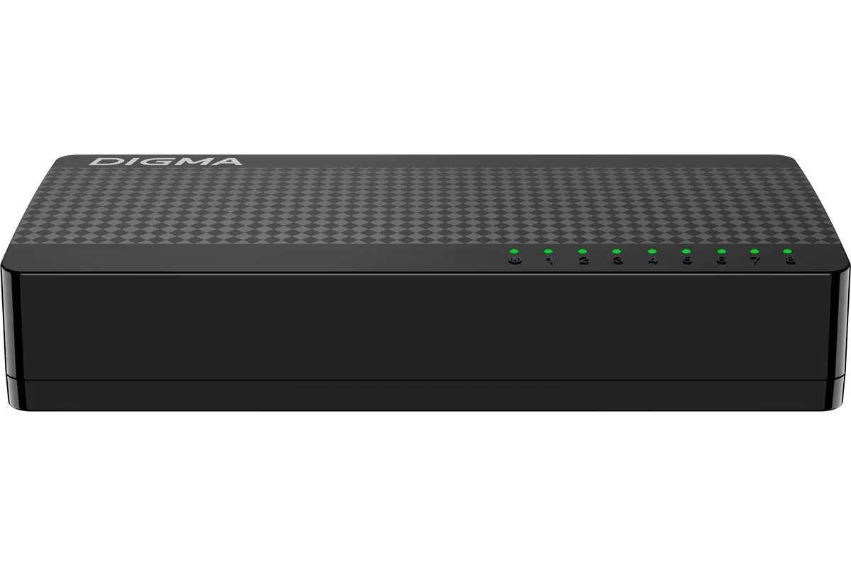 DIGMA Коммутатор DSW-308FE 8x100Mb неуправляемый 1870453